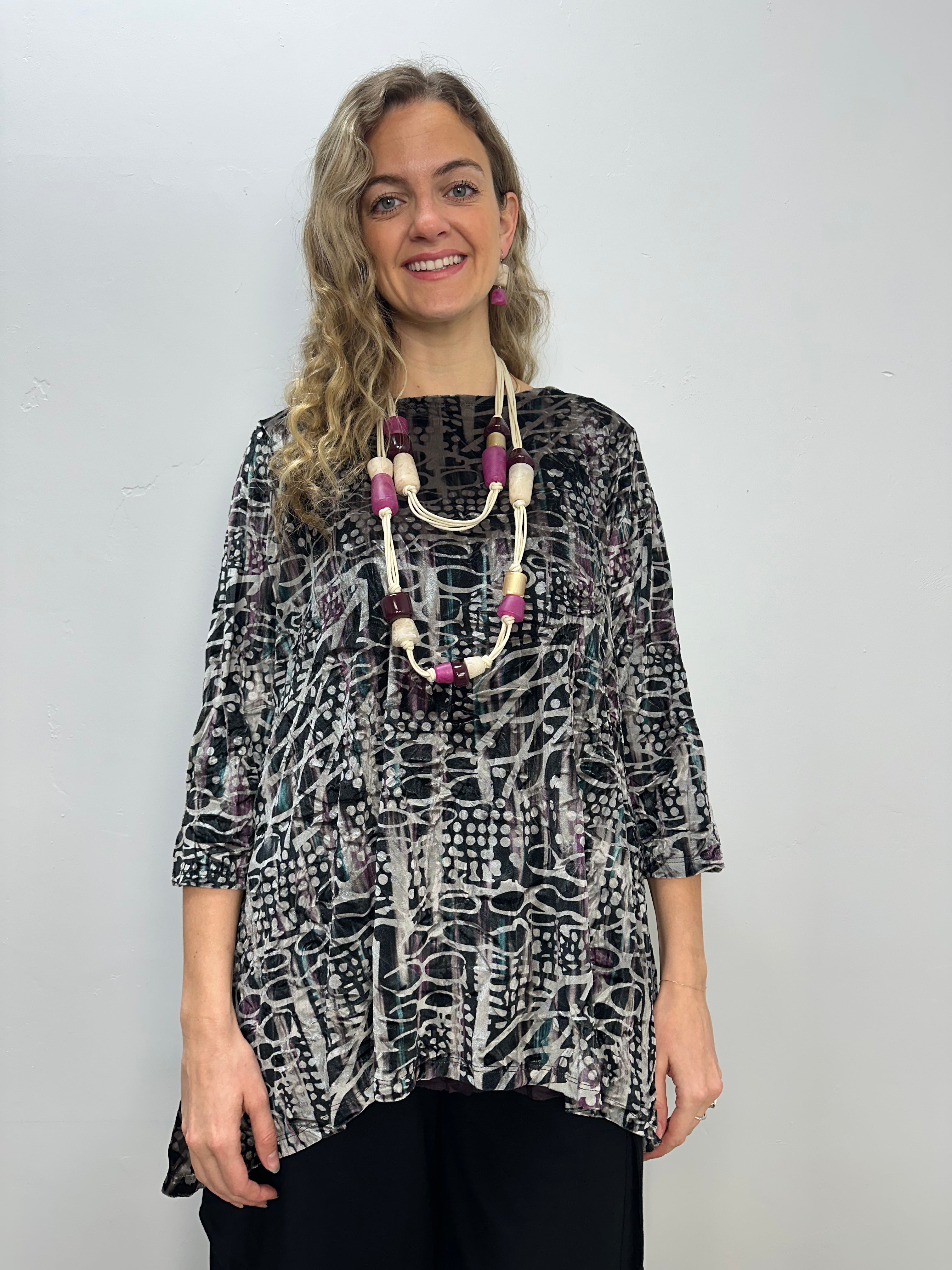 Crushed Velvet Twilight Dima Tunic – Twist Boutique