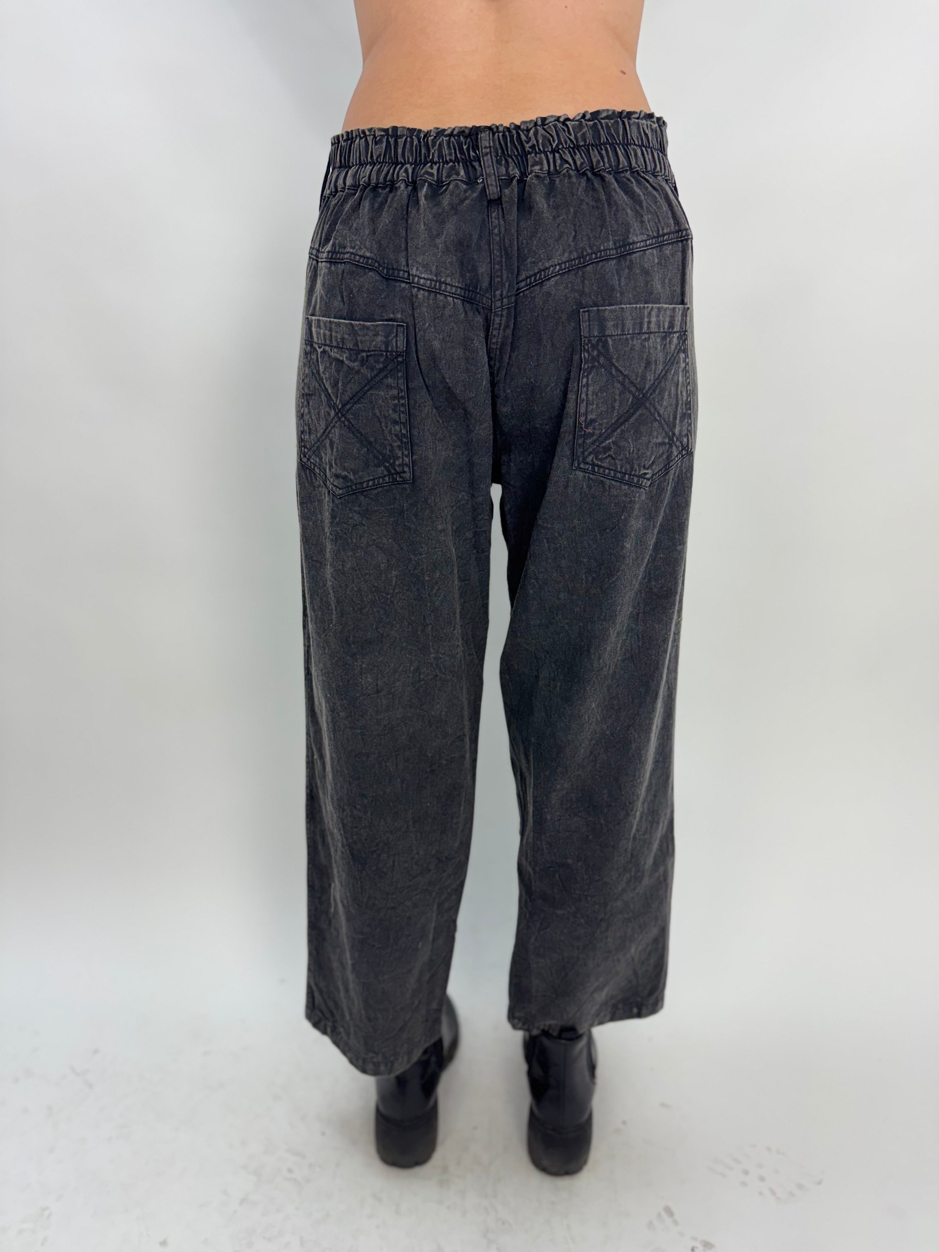 Black Lace Denim Rushed Raw Edge Patchwork Jeans – Twist Boutique